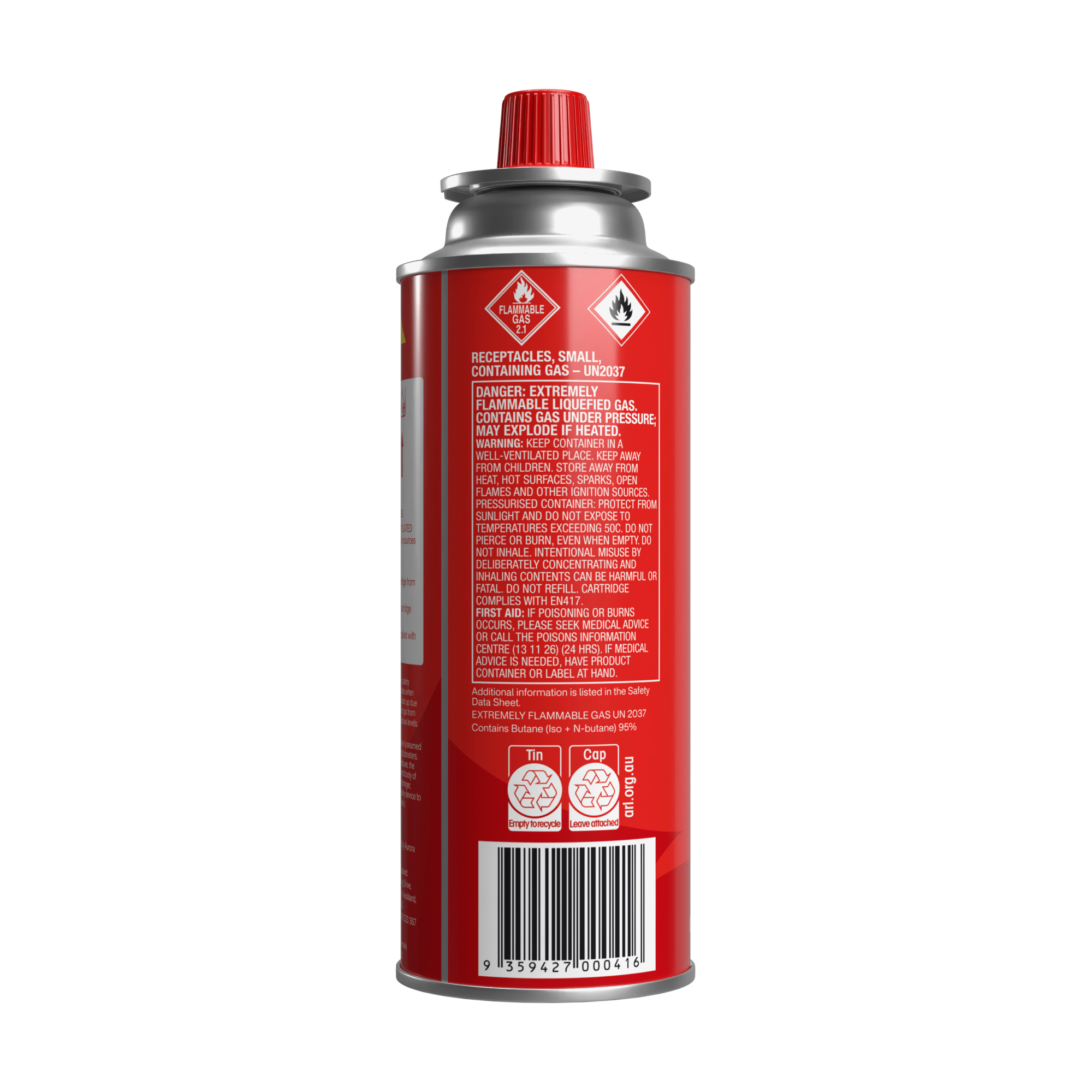Redheads Butane Gas Cartridges - High-Performance, Multi-Use, Double ...