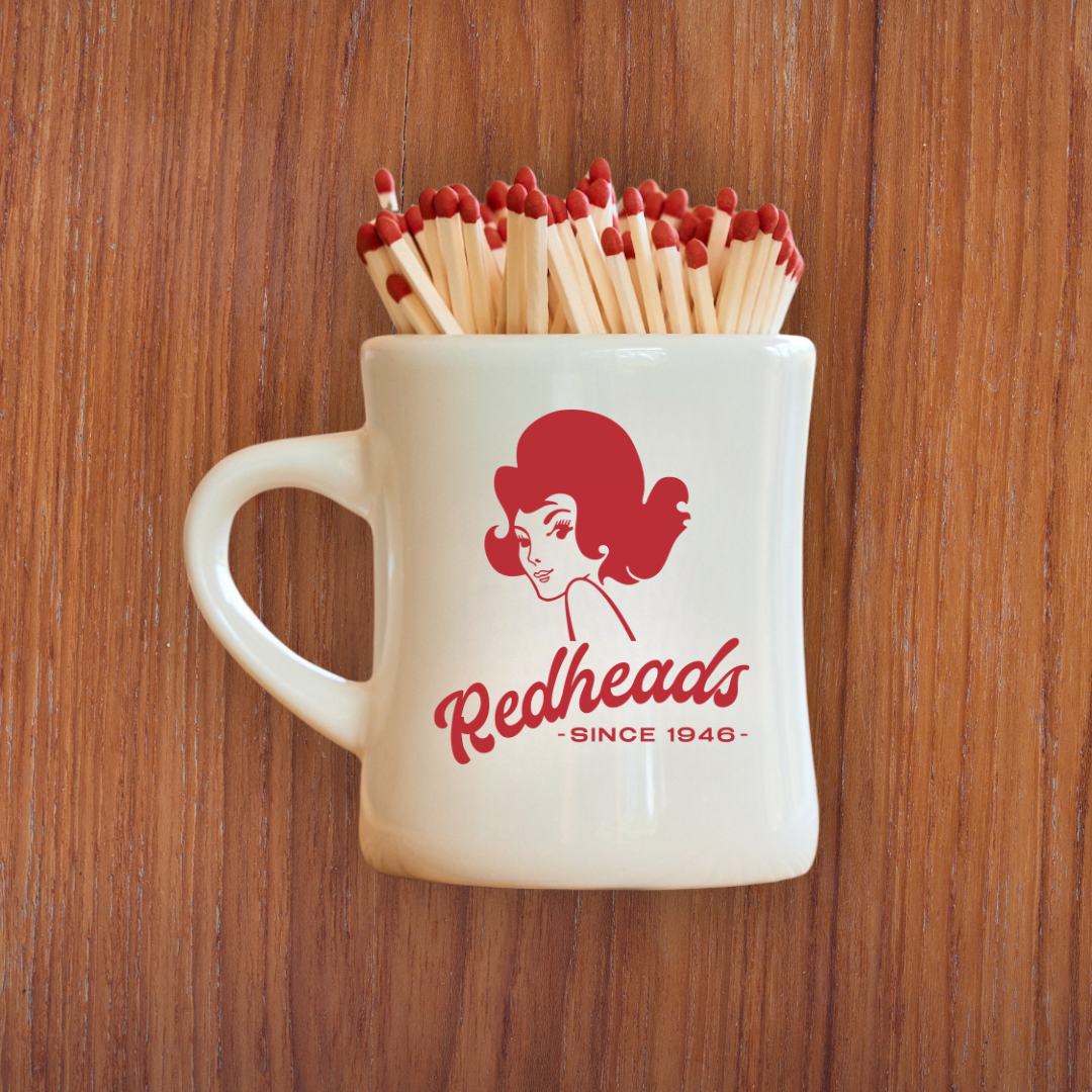 Redheads Vintage Diner Mug, Classic Ceramic Coffee Mug – Redheads Australia